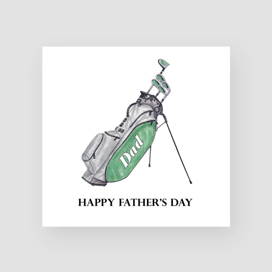 Golf Fathers Day Card Dad Fathers Day Gifts Golfer Fathers Day Card for ...