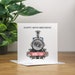 Personalised Train 80th Birthday Card - Locomotive Birthday Card ...