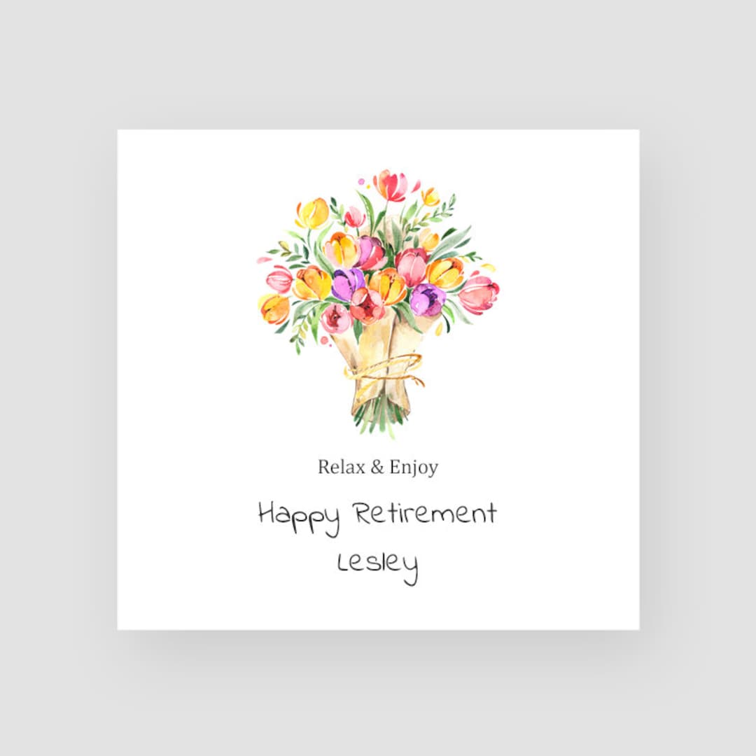 Personalised Retirement Card for Her - Retirement Card for Women ...
