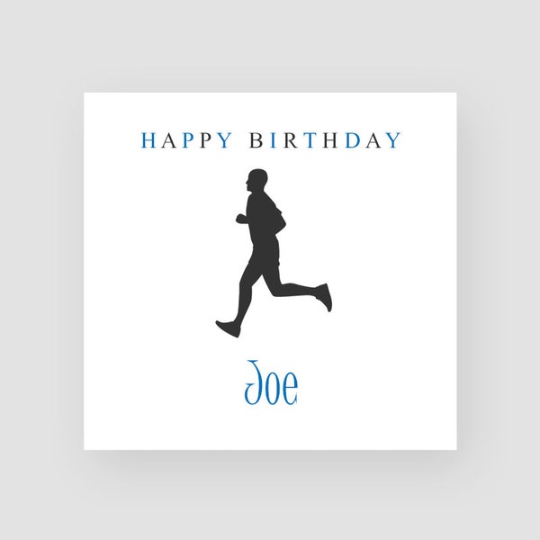 Runner Birthday Card - Etsy UK