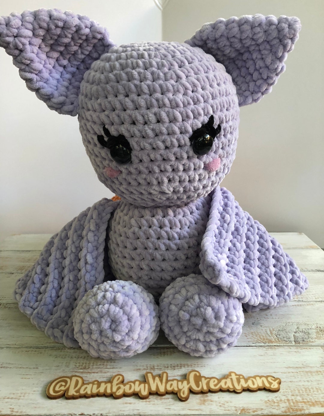 Bat Stuffie Halloween Decor Kayte Dids Design Handmade One of a Kind ...