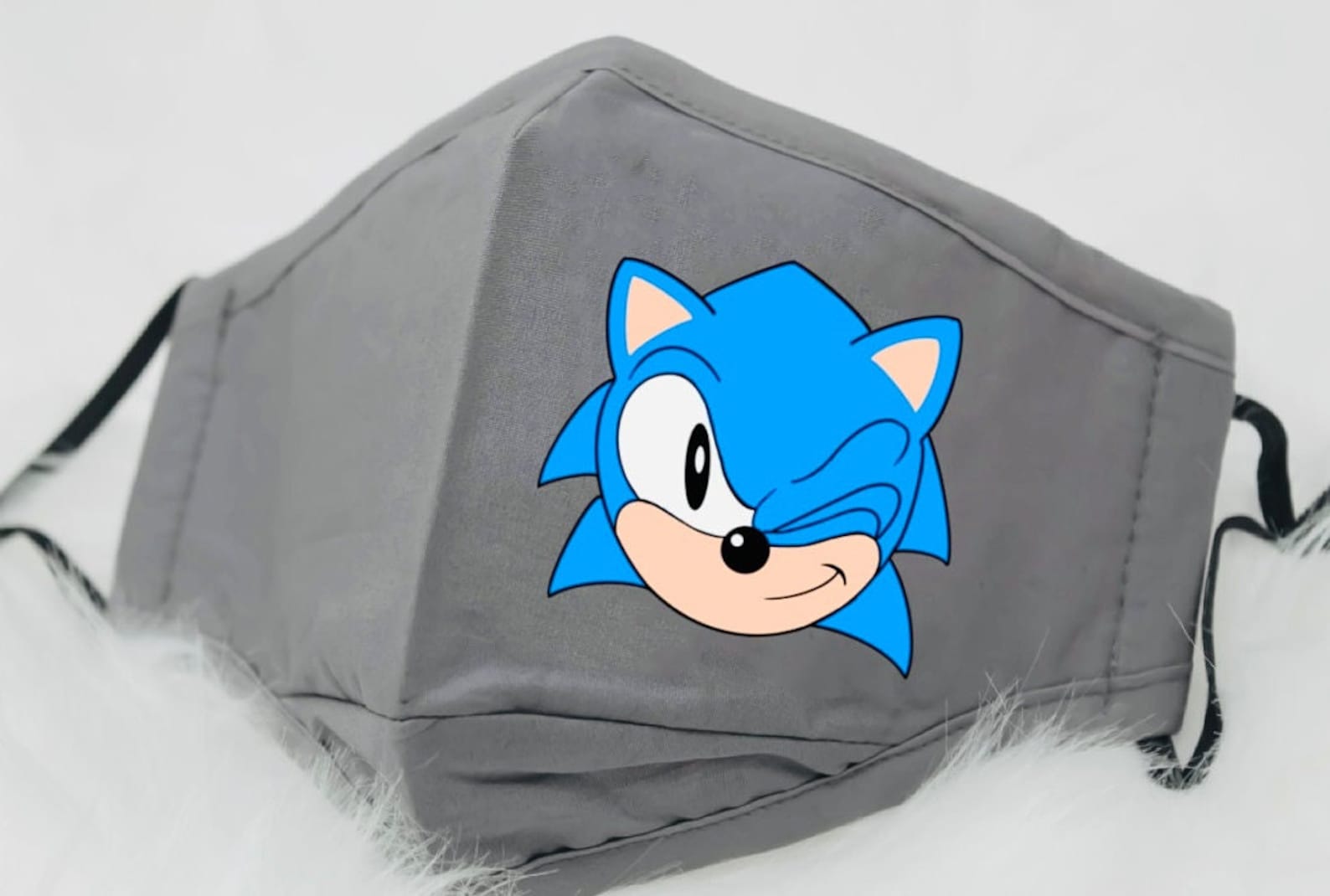 Sonic the Hedgehog Face Mask Sonic the Hedgehog Adjustable - Etsy