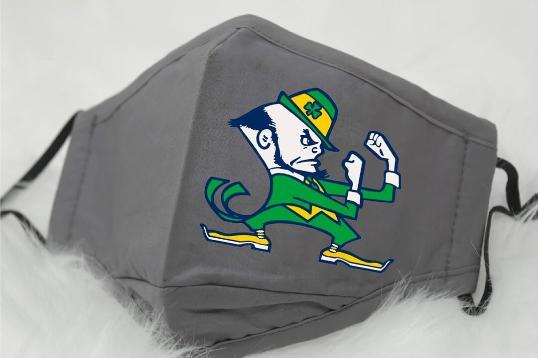Notre Dame Face Mask, Notre Dame, Adjustable Face Mask, Adult Face Mask ...