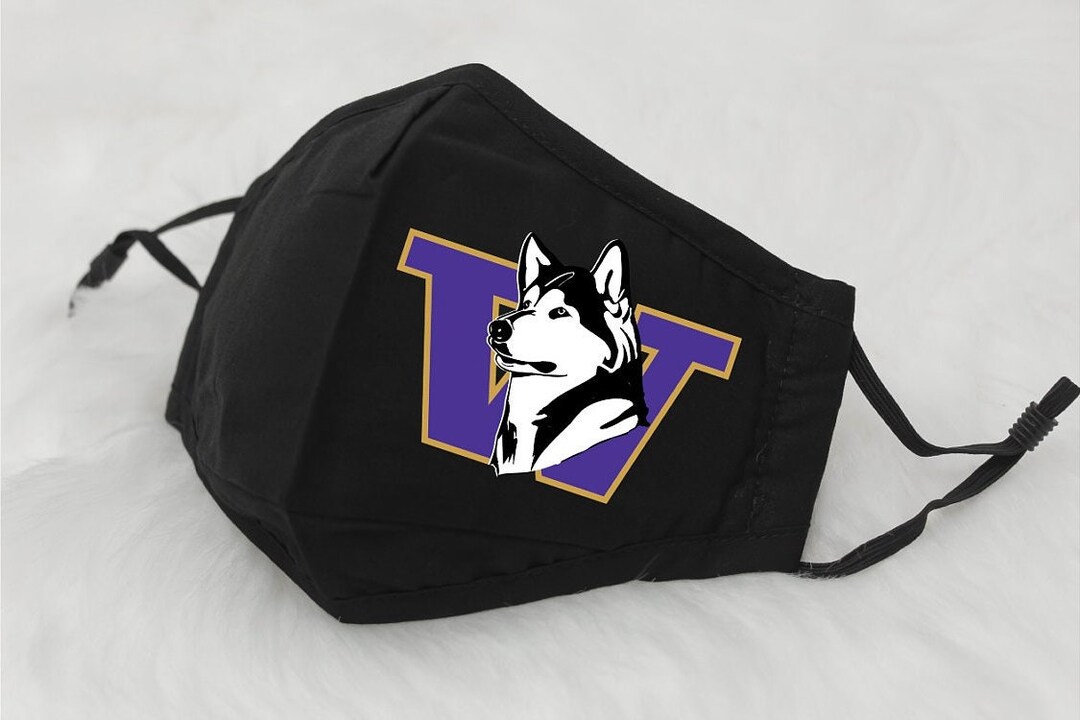 Washington Huskies Face Mask, Washington Huskies, Adjustable Face Mask ...
