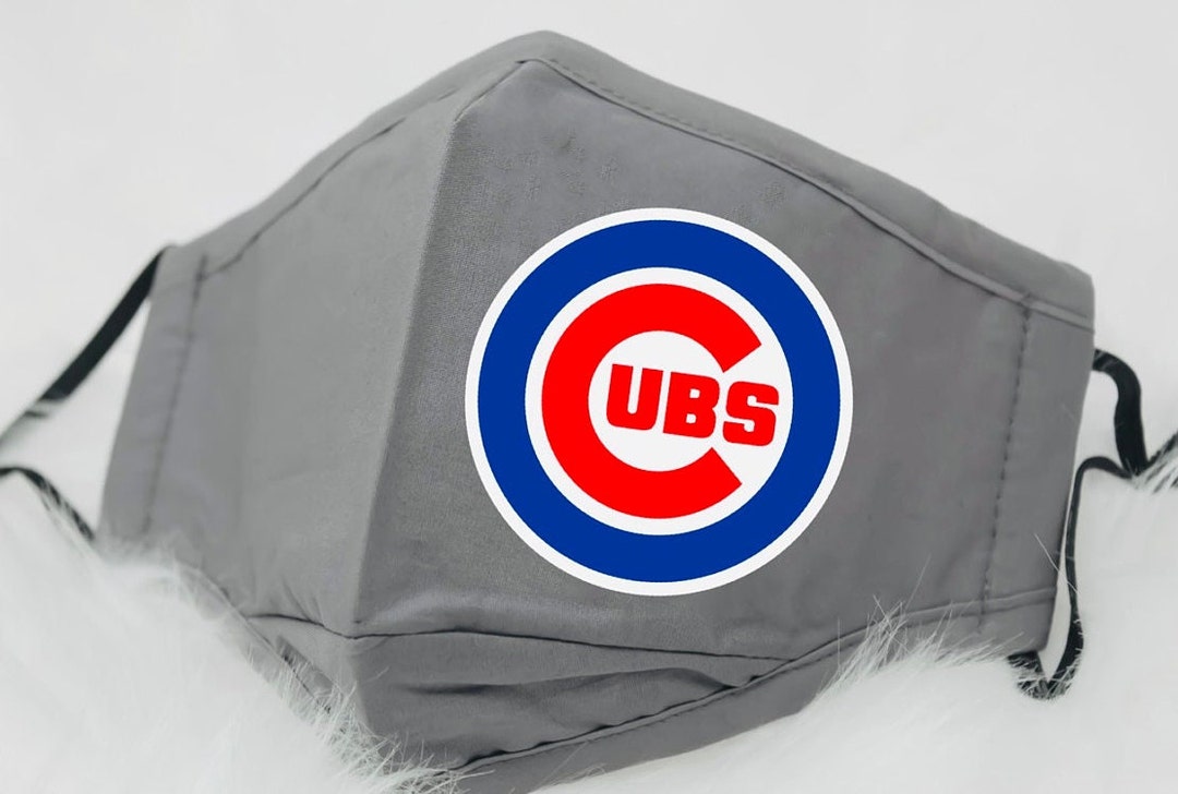 Chicago Cubs Face Mask Chicago Cubs Adjustable Face Mask - Etsy