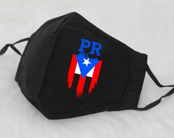 Puerto Rico Flag Mask - Etsy