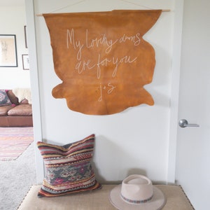 Leather Custom Sign | Etsy