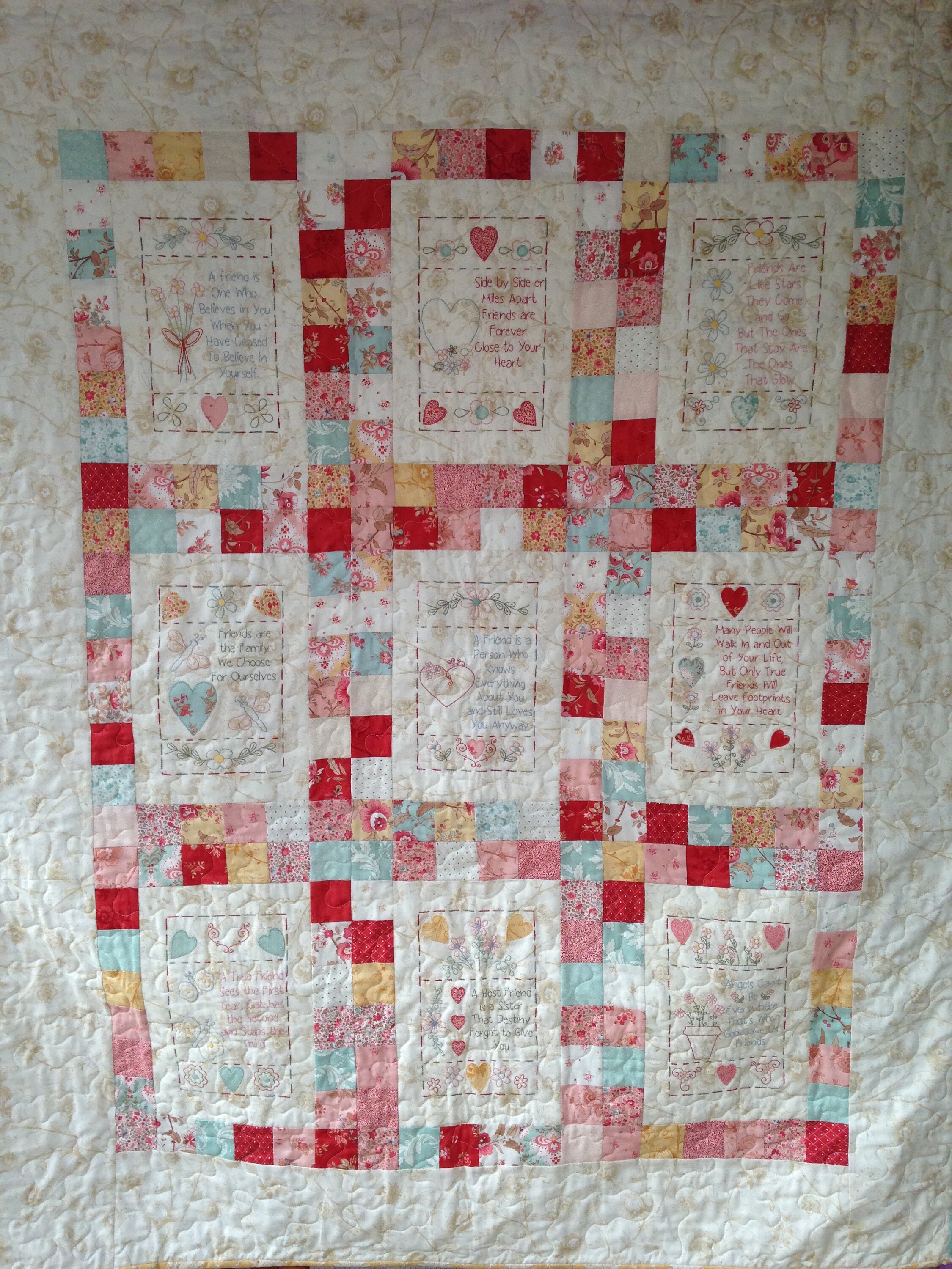 The Friendship Quilt - Block 1 - Etsy