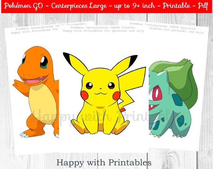 Pokemon GO Centerpieces Large - Pokemon Centerpiece - Large Centerpiece ...