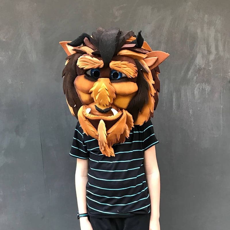 Beauty and the Beast Mask - Etsy