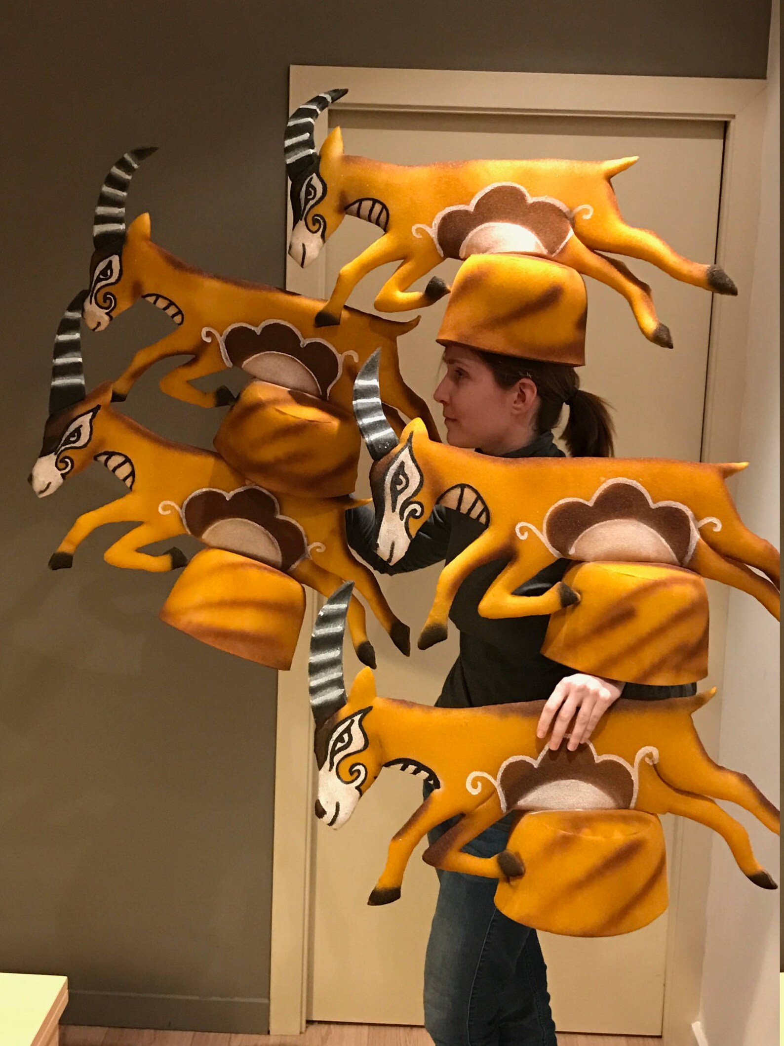 Gazelle Headdress Antelope Costume Musical Production | Etsy