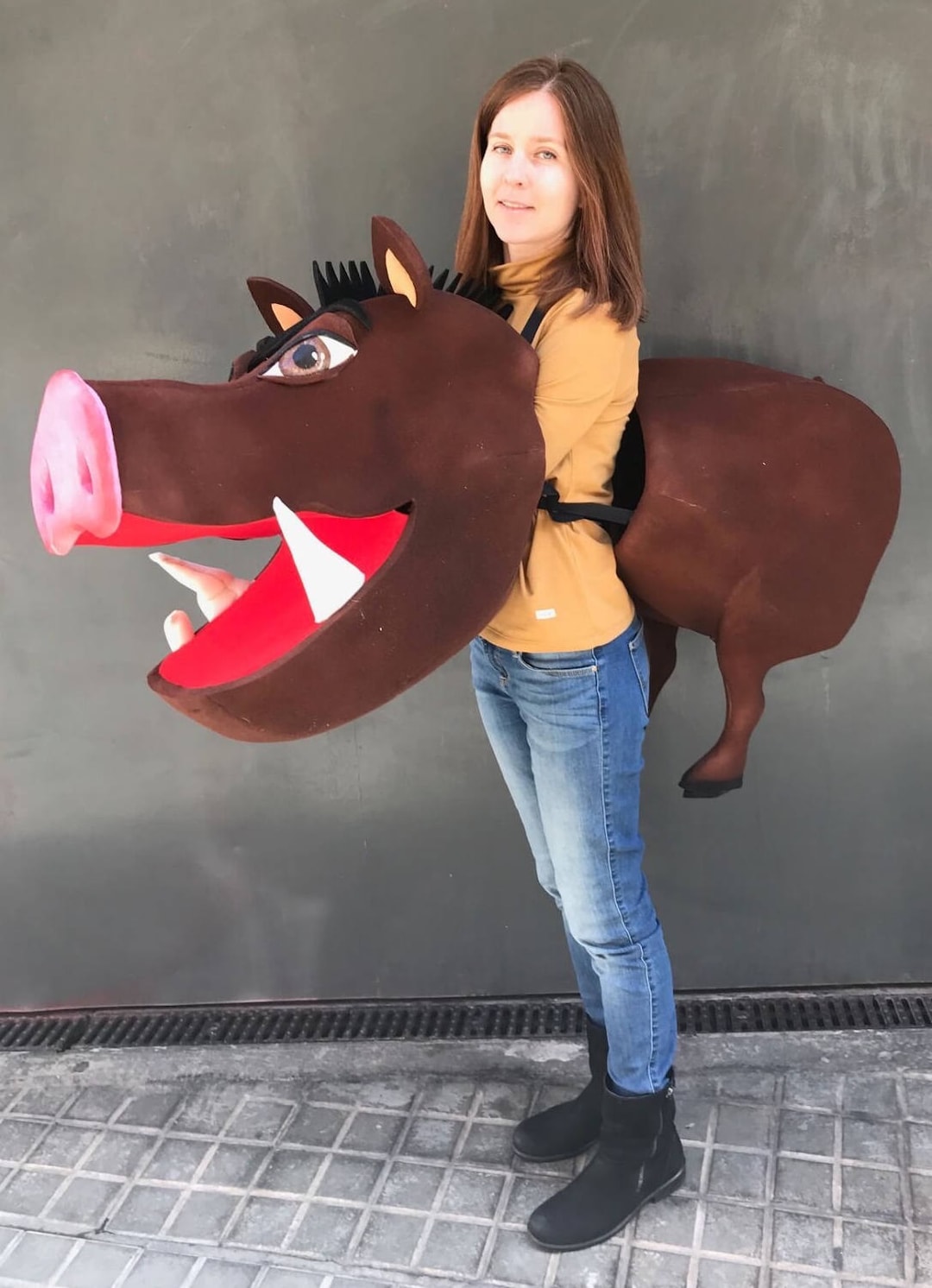 Pumbaa Costume, Head and Body, Warthog Foam Costume - Etsy