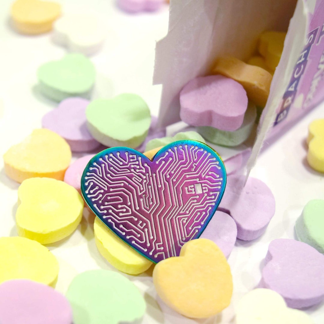 Heart Circuit - Enamel Pin - Etsy