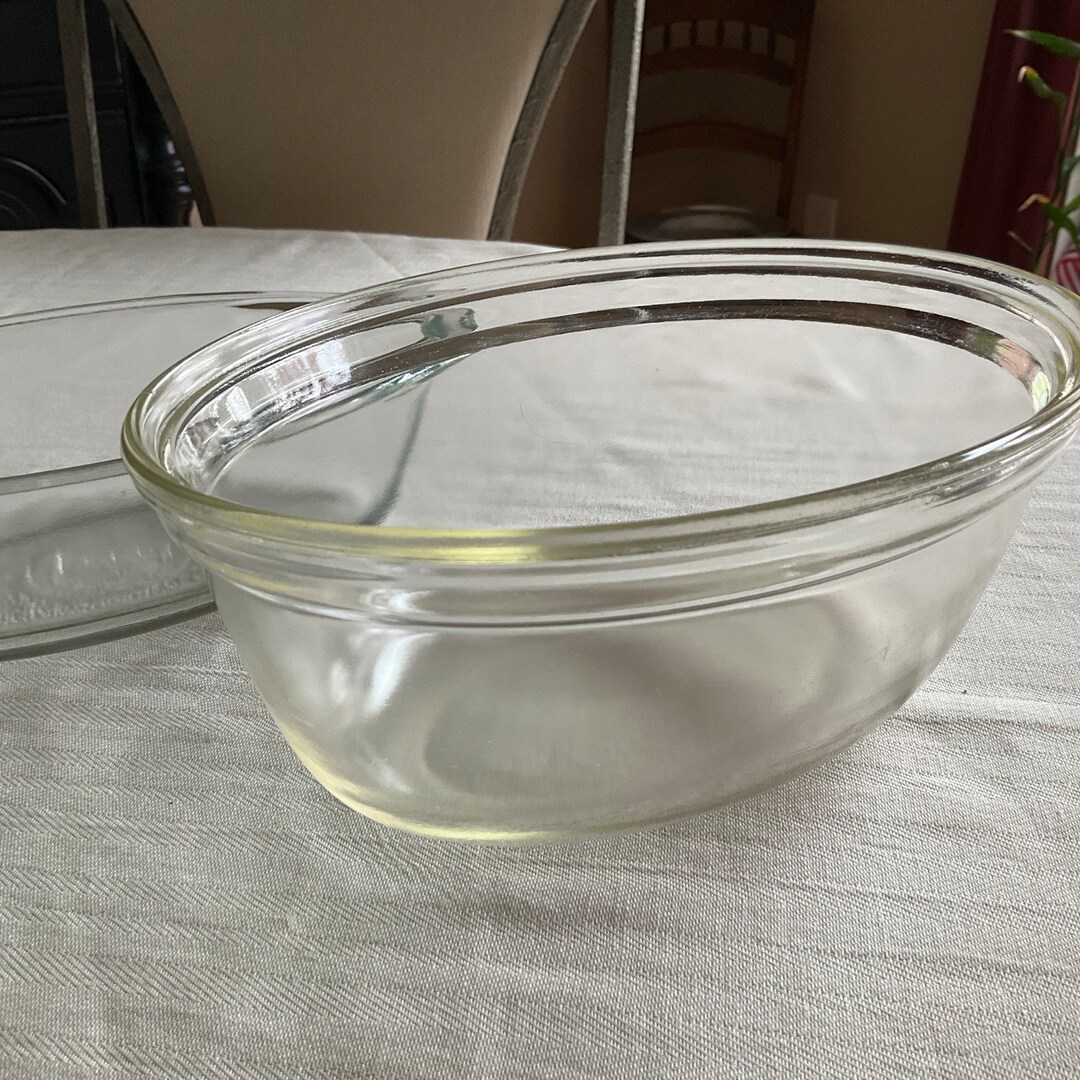 Early Pyrex Roaster Vintage Pyrex Oval Baking Dish Yellow Tint - Etsy
