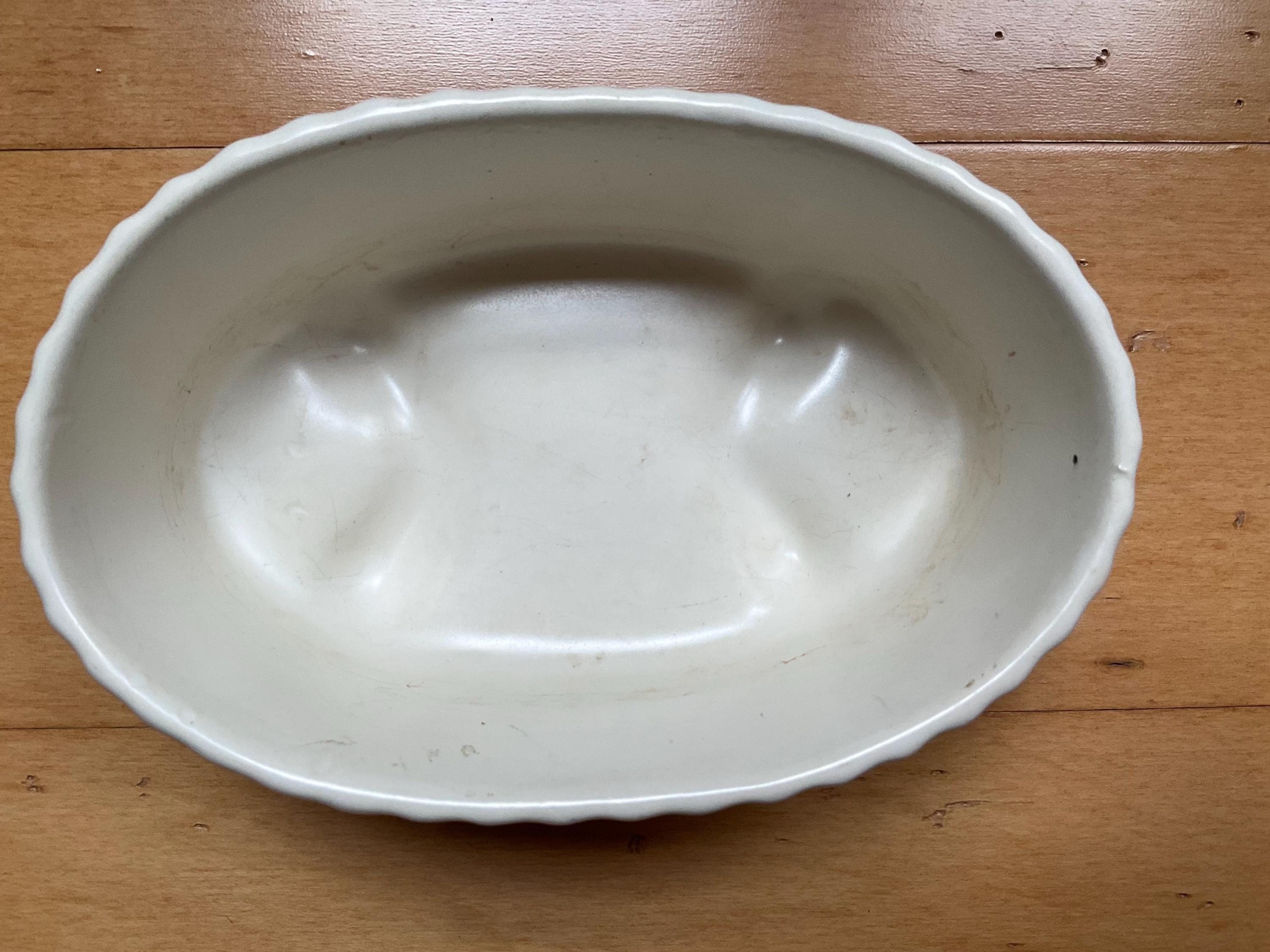 Hull USA Planter F39 Oval Ribbed 7” Low Flower Pot - Etsy