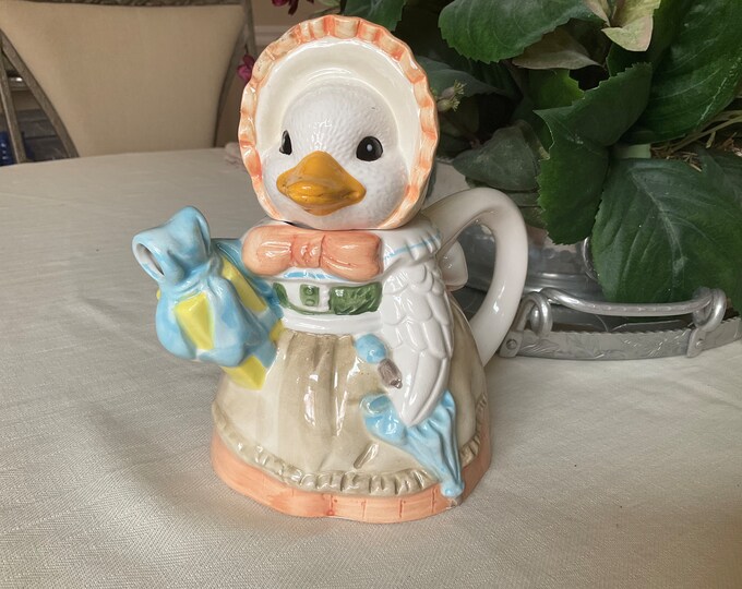 Vintage Mother Goose Teapot Heritage Mint Collection - Etsy