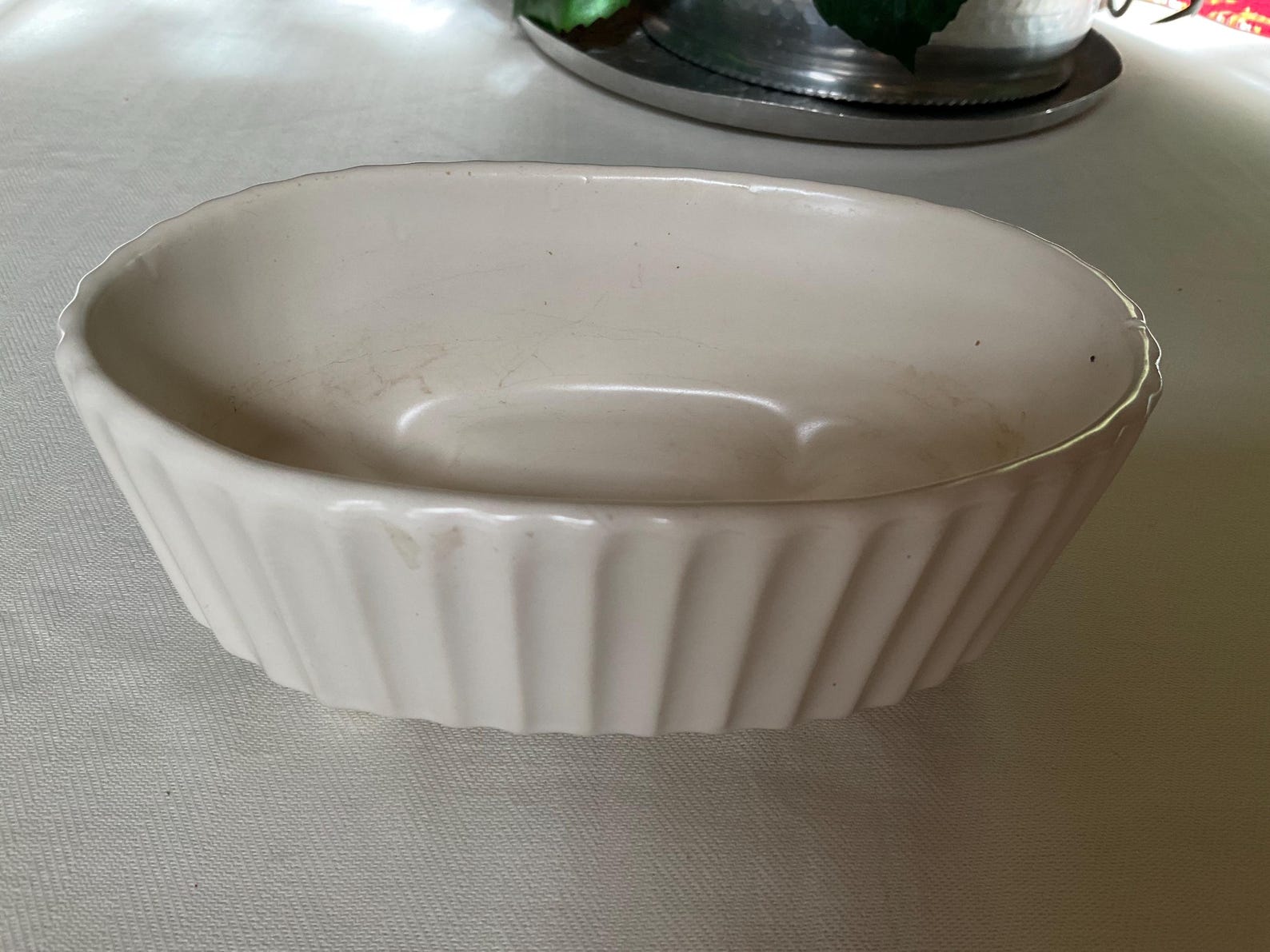 Hull USA Planter F39 Oval Ribbed 7” Low Flower Pot - Etsy