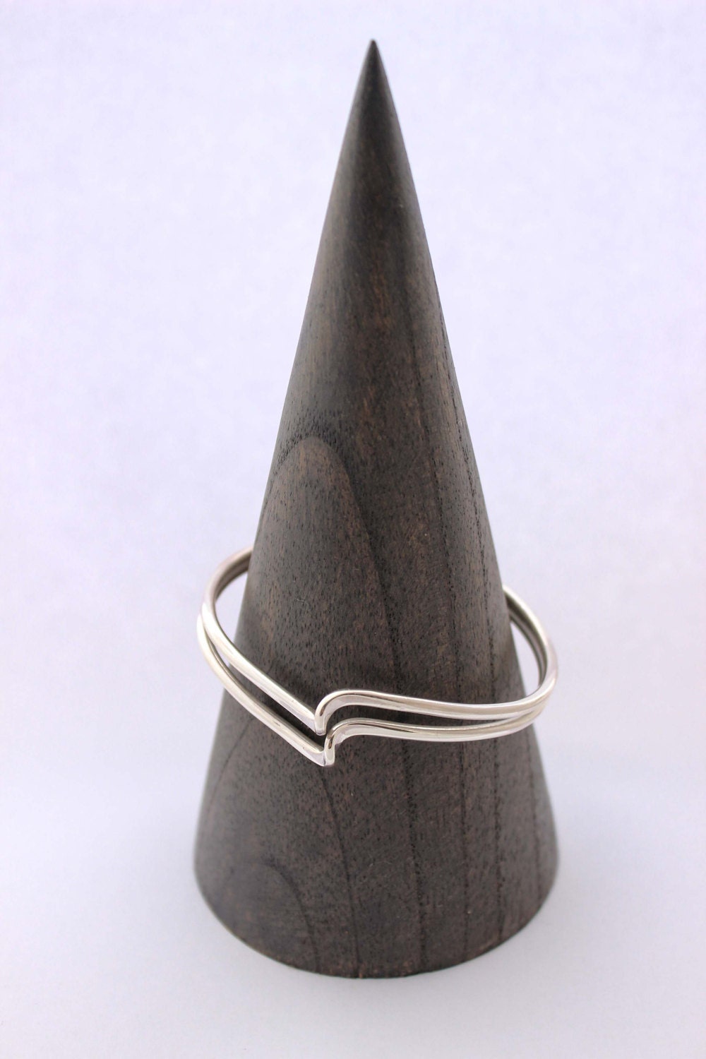 Double Wave Bracelet, Sterling Silver Cuff, Silver Twist Cuff, Silver ...