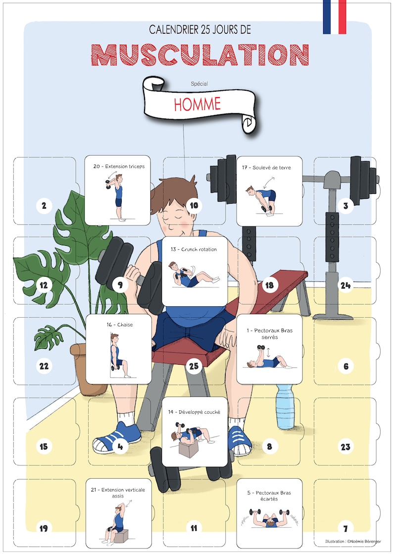Men's Bodybuilding Advent Calendar Event Calendar - Etsy