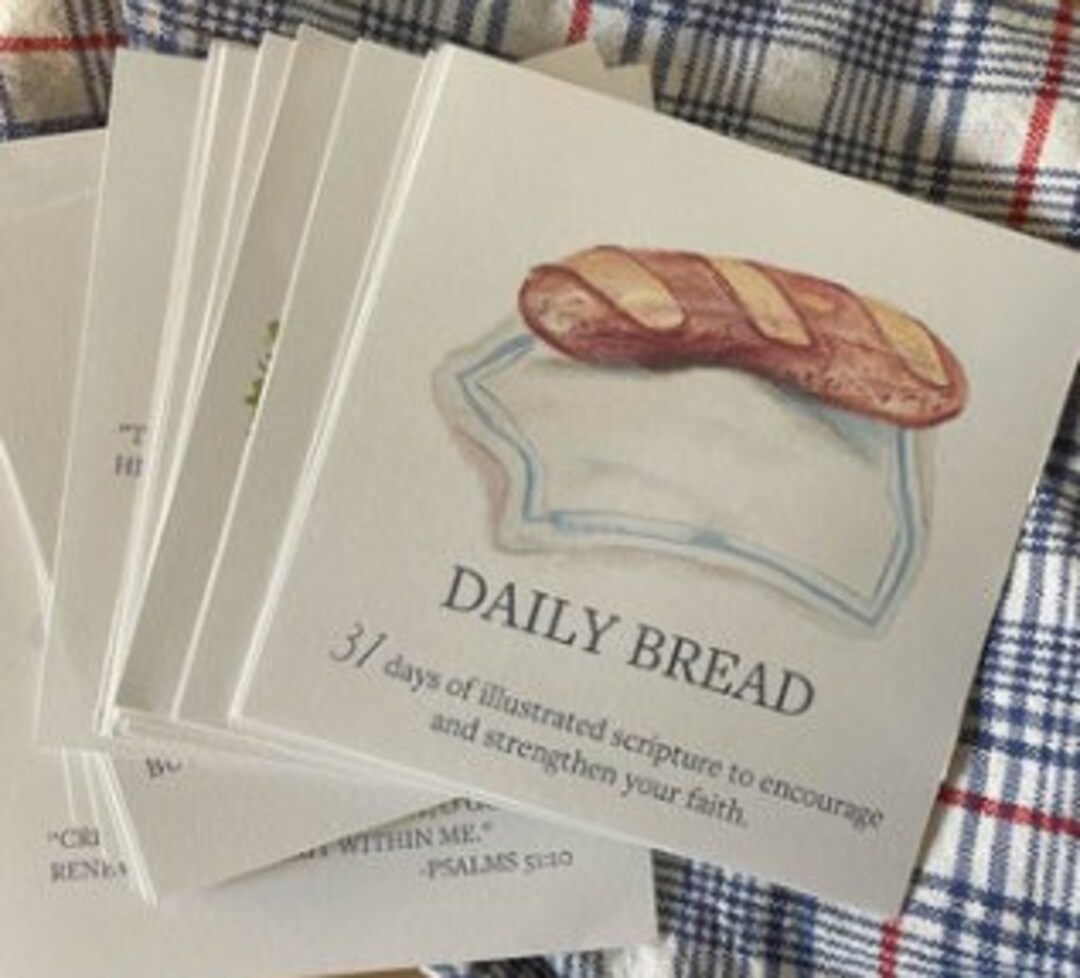 Daily Bread Scripture Cards - Etsy