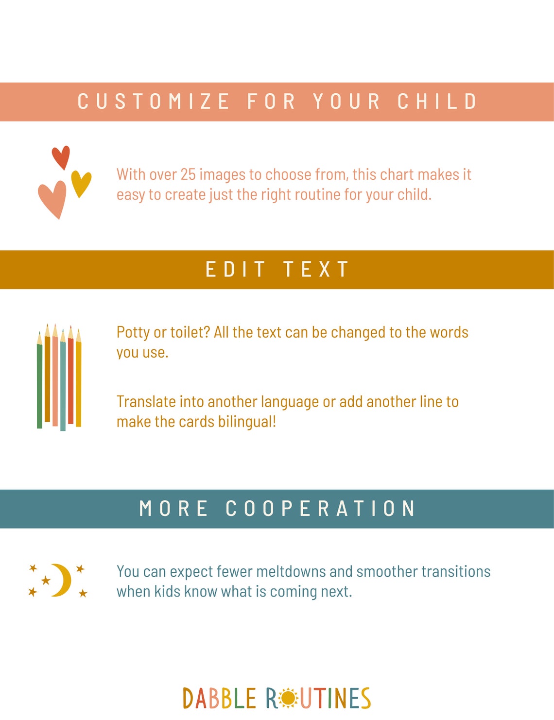 Editable Bedtime Routine Chart / Custom Bedtime Routine / - Etsy