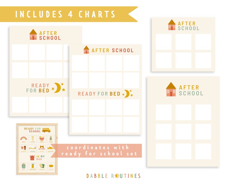 After School and Bedtime Checklist I Routine Chart I Custom - Etsy