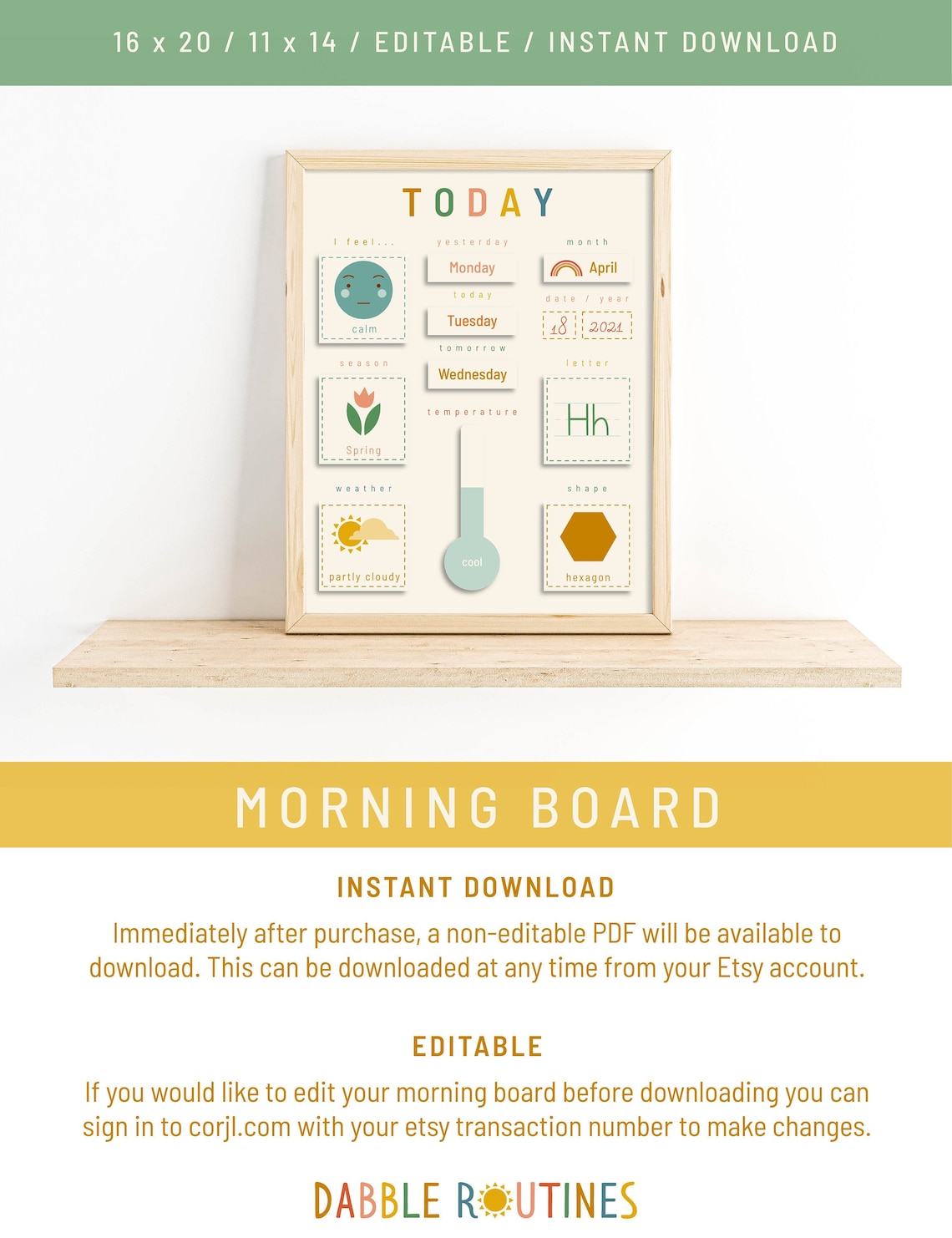 Circle Time Morning Board I Homeschool Calendar I Weather - Etsy
