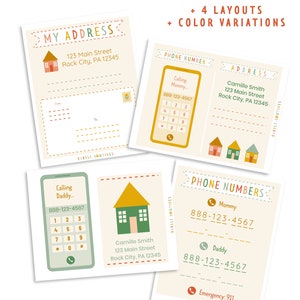 Printable Address and Phone Number Practice Sheets I Editable Life ...