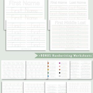 Editable Handwriting Practice I Name Tracing Template I Writing ...