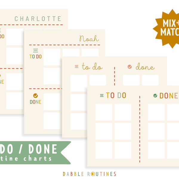 Visual Schedule to Do Done - Etsy