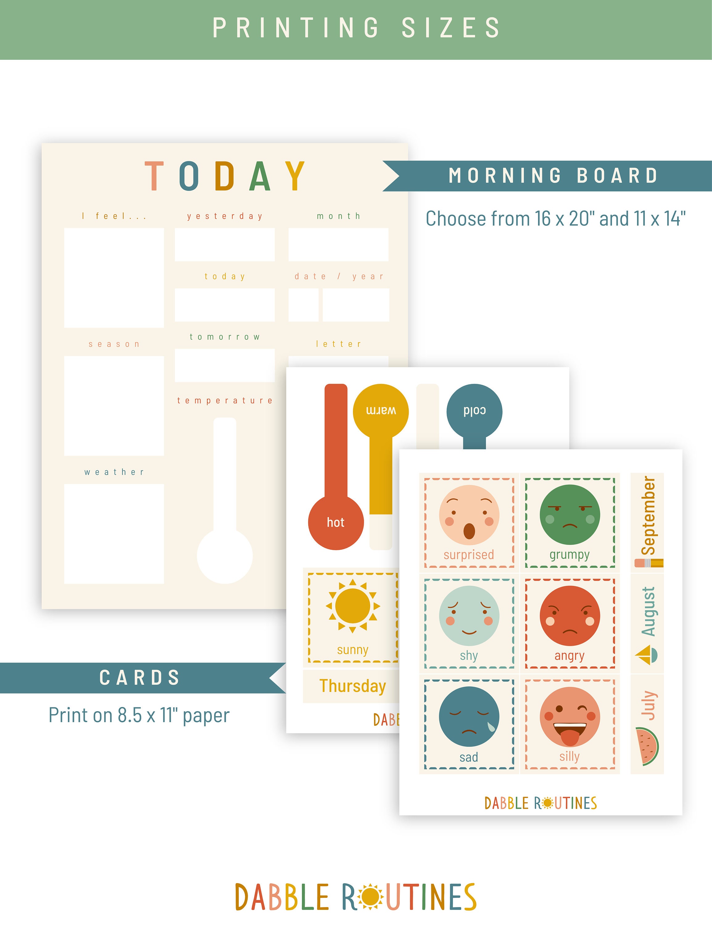 Circle Time Morning Board I Homeschool Calendar I Weather - Etsy Canada