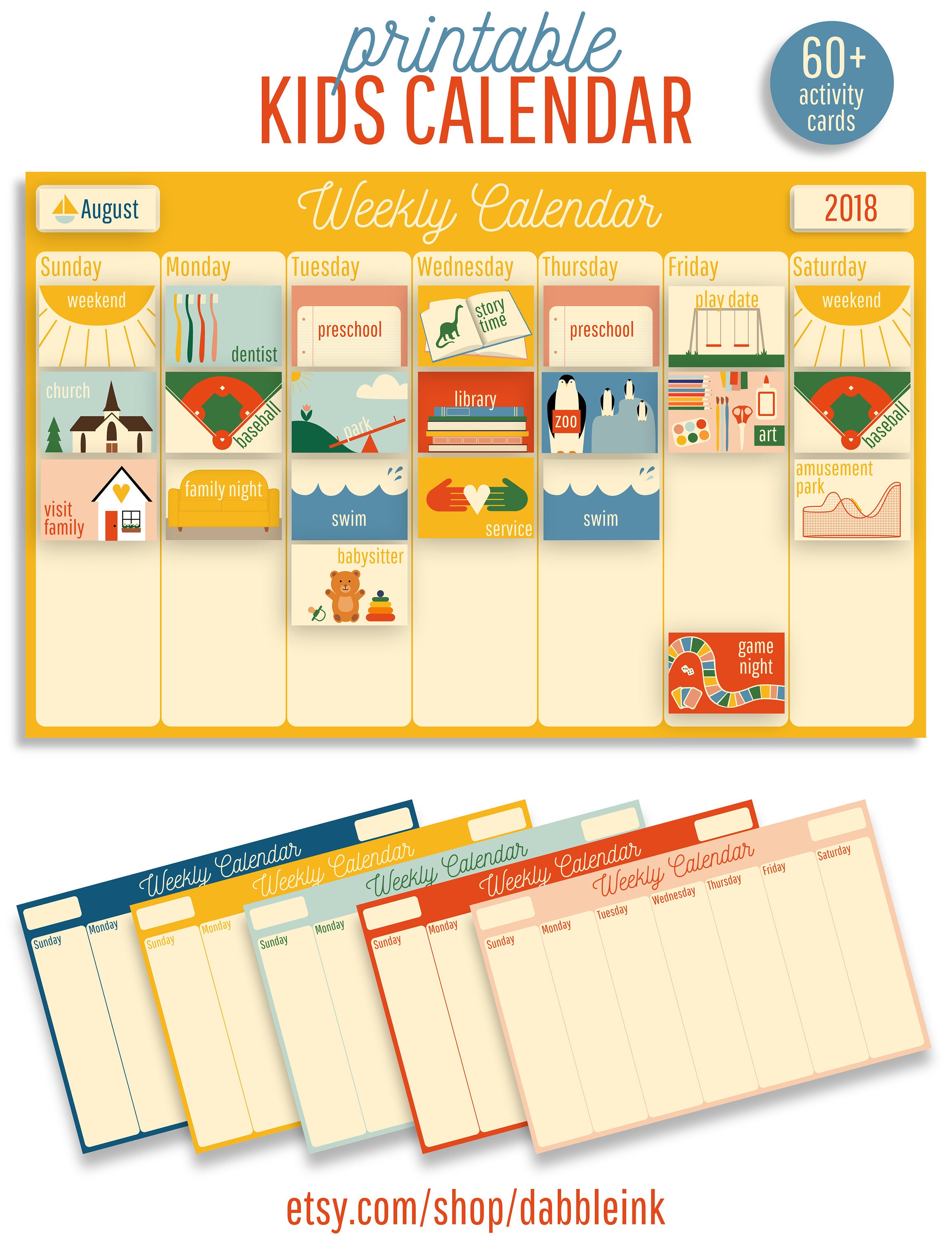 Weekly Schedules For Kids