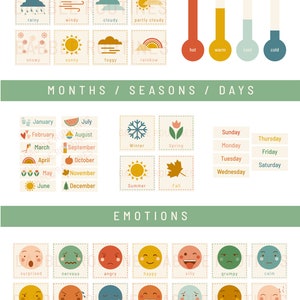 Circle Time Morning Board I Homeschool Calendar I Weather Chart I Kids ...