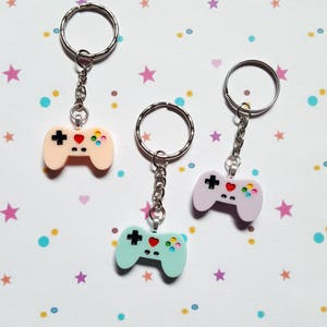 Game Controller Keyring, Gamer Keyring, Game Controller, Gamer Bagcharm ...