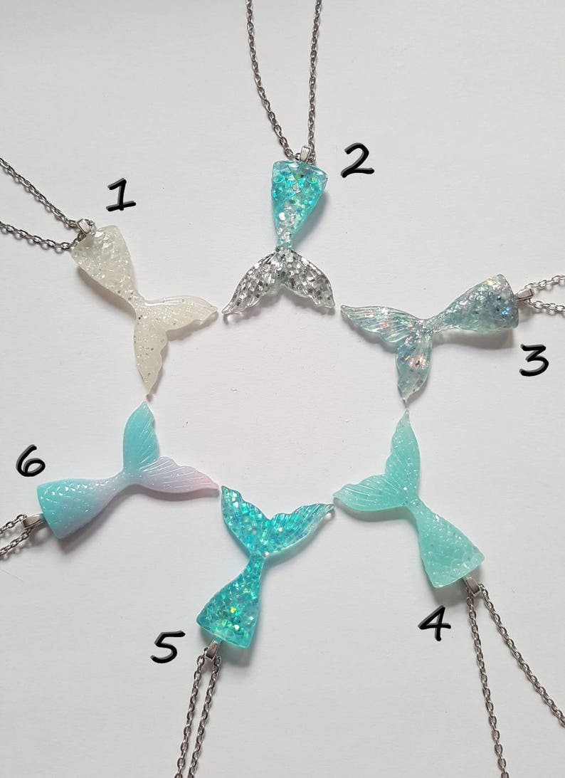 Mermaid tail necklace Mermaid necklace Pendant necklace | Etsy