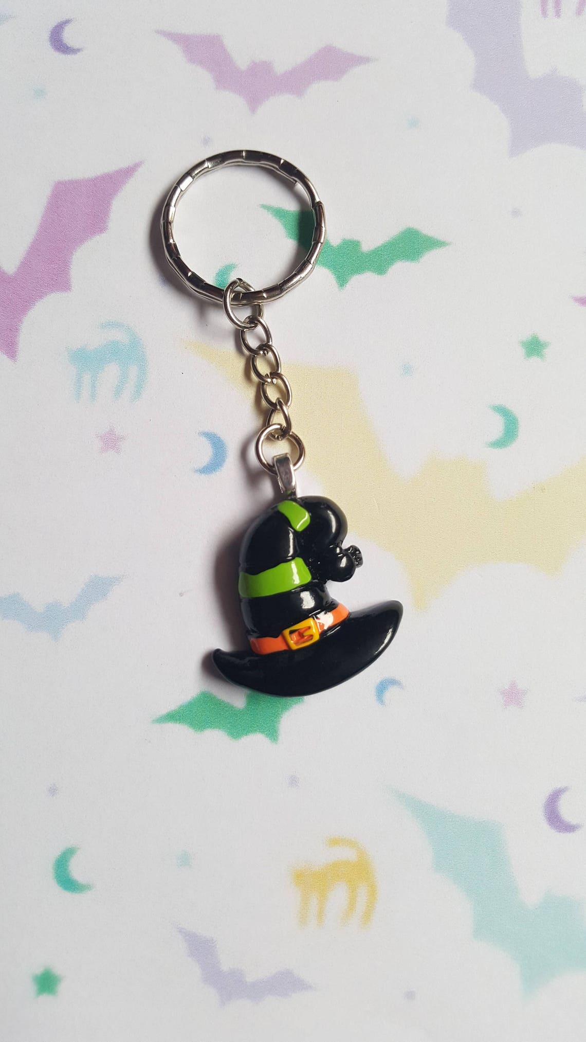 Witch Hat Keyring Witch Keyring Halloween Keyring Witch | Etsy