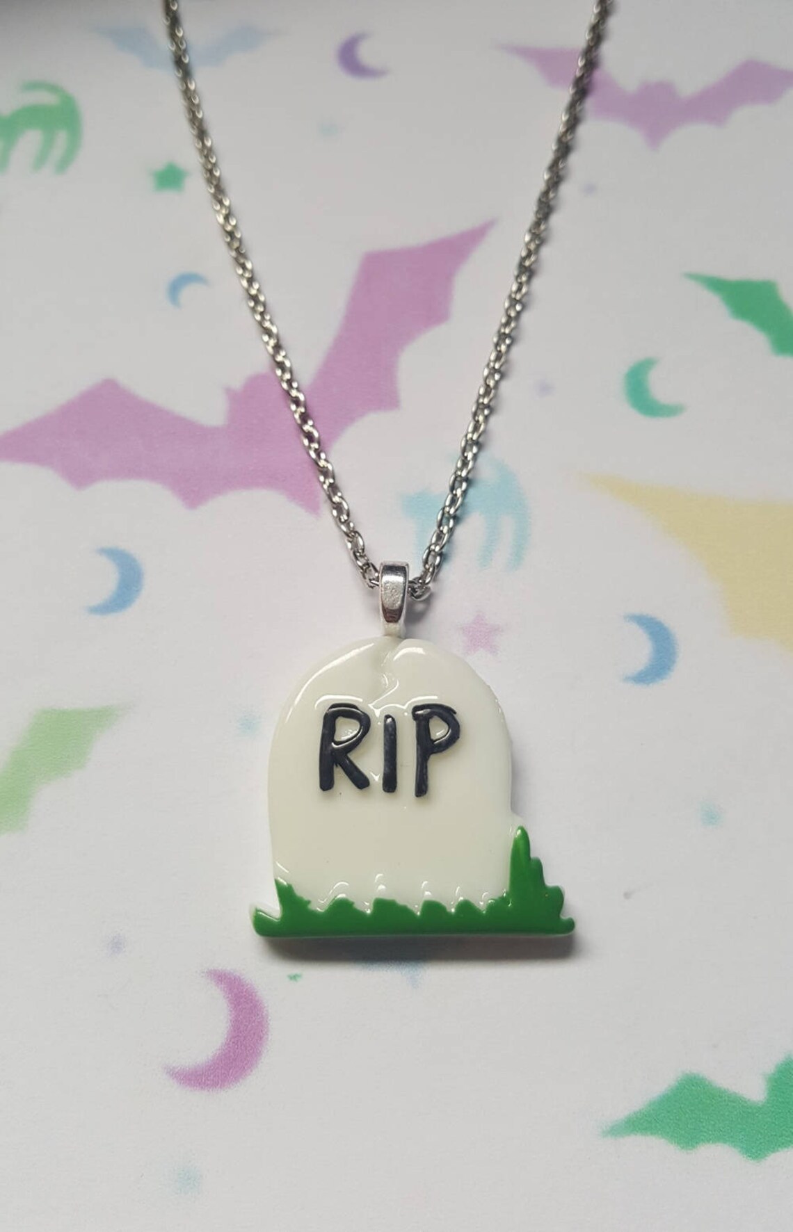 Resin RIP Tombstone Neckace Tombstone Necklace Pendant - Etsy
