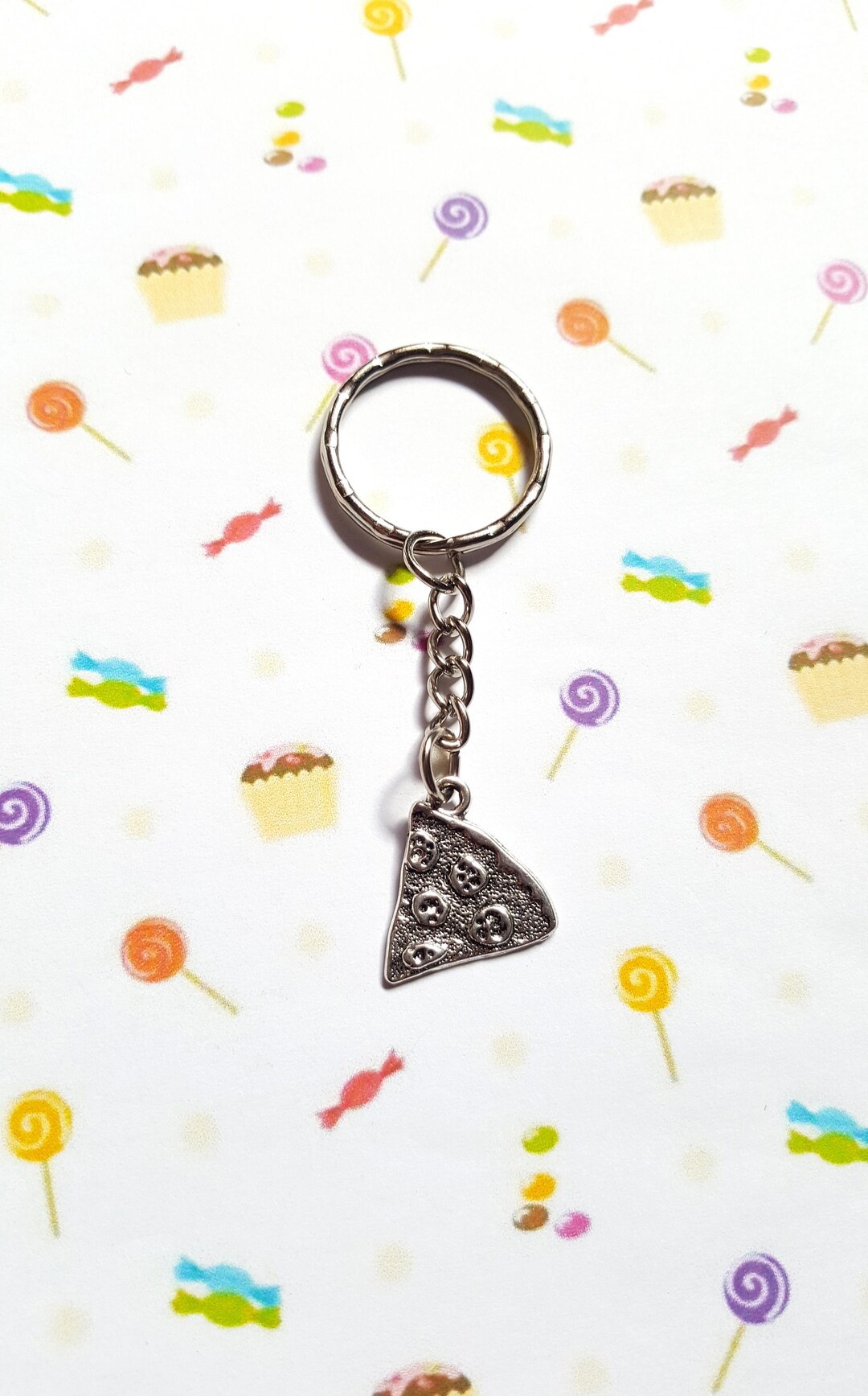 Pizza Keyring, Pizza Bag Charm, Pizza Slice Keyring, One Slice, Pizza ...