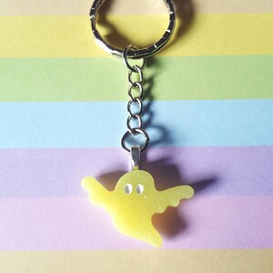 Glitter Ghost Keyring, Ghost Keyring, Ghost Pendant, Halloween Keyring ...