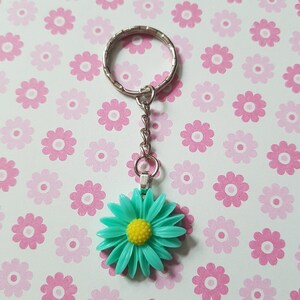 Daisy Keyring, Flower Keying, Daisy Flower Keyring, Daisy Bag Charm ...
