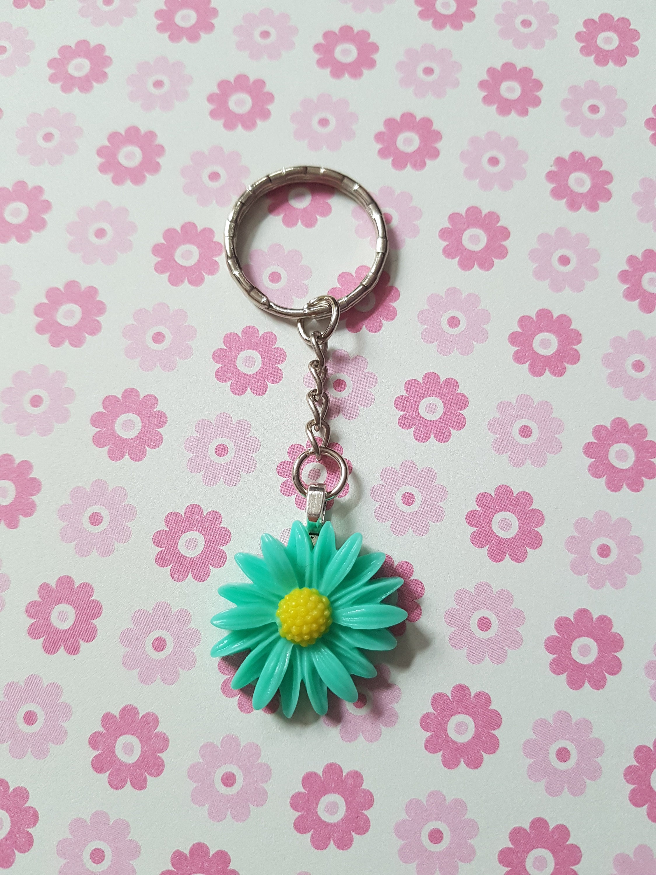 Daisy Keyring Flower Keying Daisy Flower Keyring Daisy Bag - Etsy