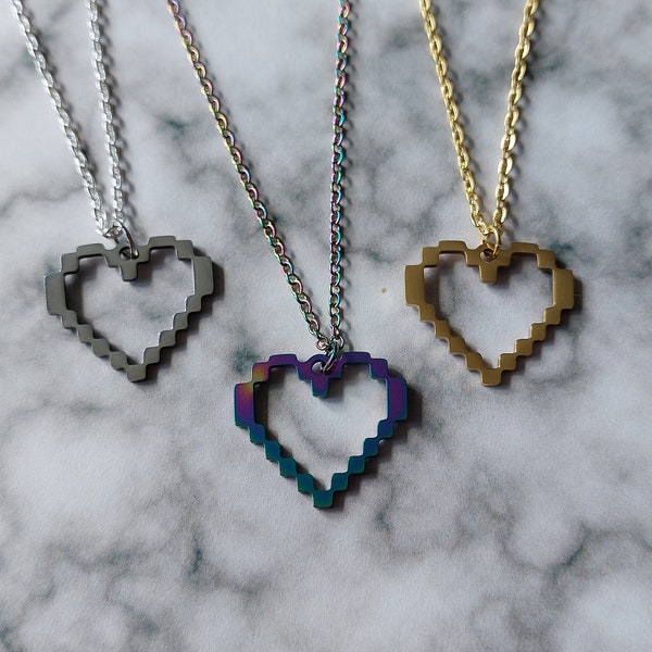 Pixel Necklace - Etsy