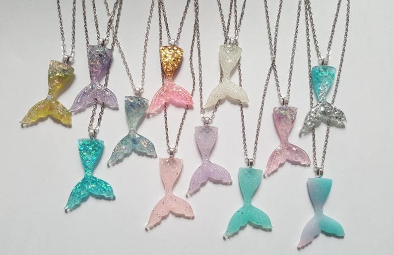 Mermaid tail necklace Mermaid necklace Pendant necklace | Etsy