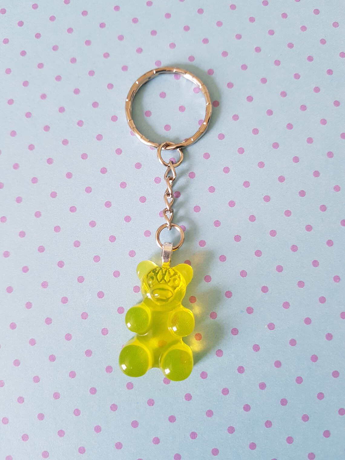 Gummy Bear Keyring Gummy Bear Bag Charm Sweet Keyring - Etsy Canada