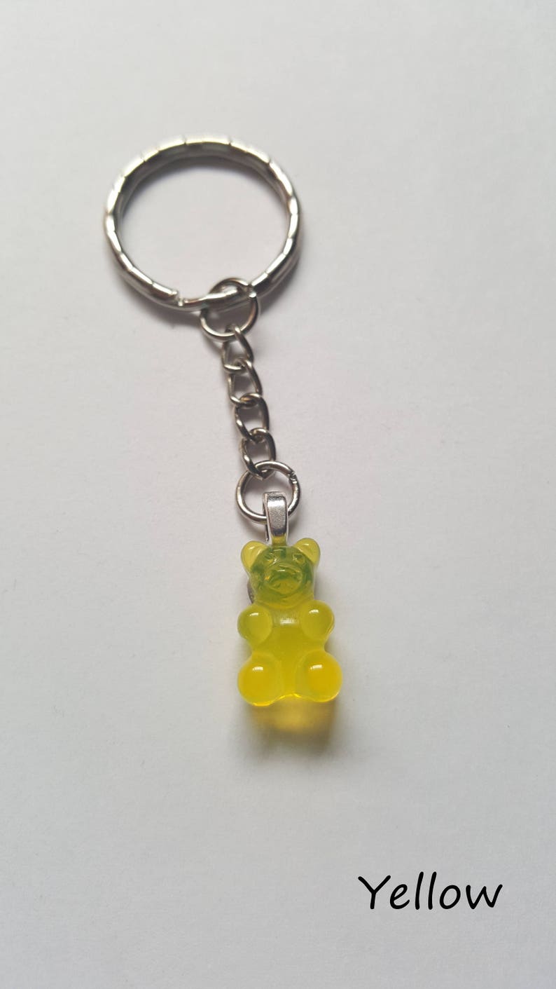 Gummy bear keyring Gummy bear bag charm Sweet keyring | Etsy