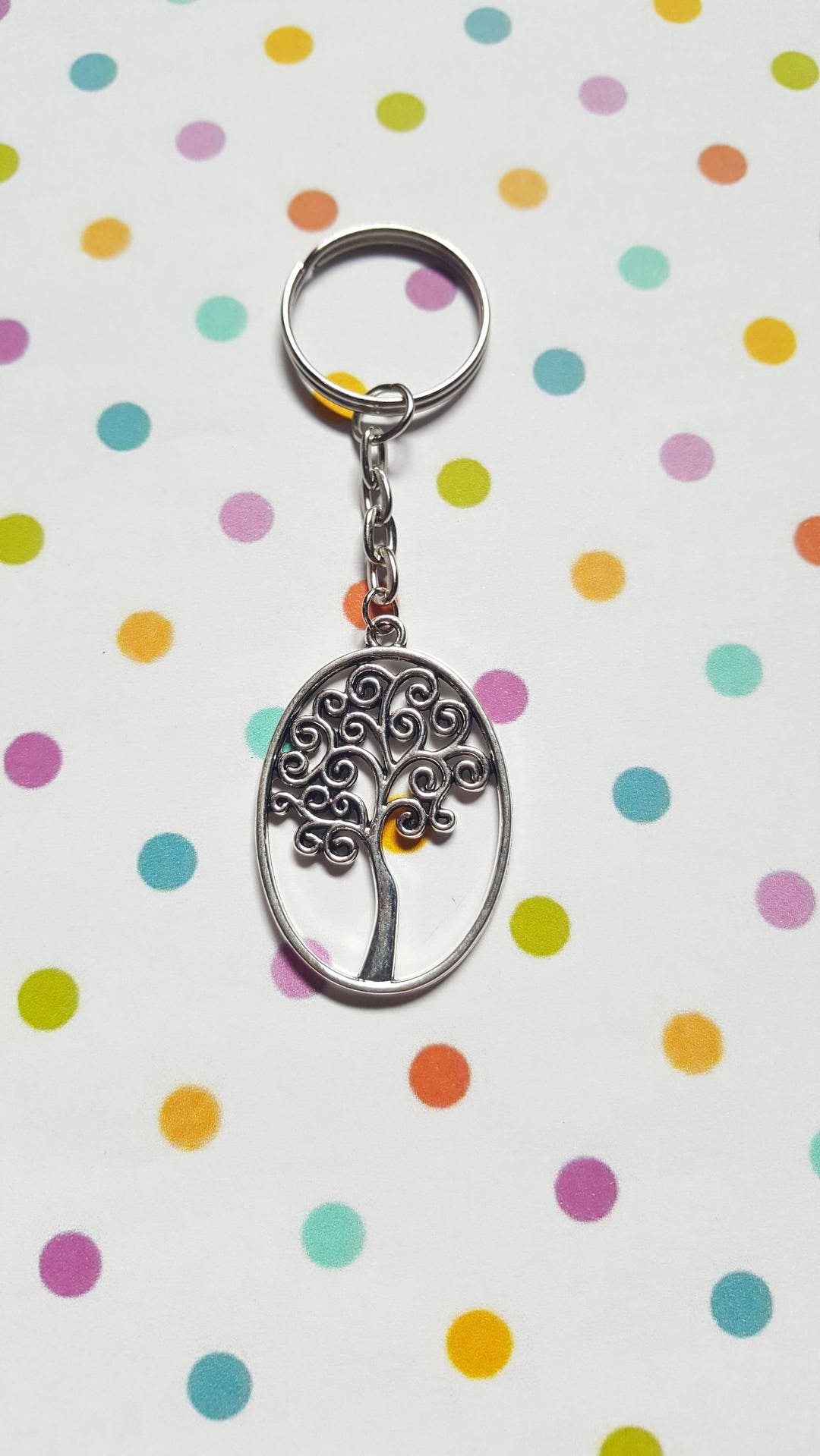 Tree of Life Keyring, Tree Keyring, Tree of Life Bag Charm, Nature ...