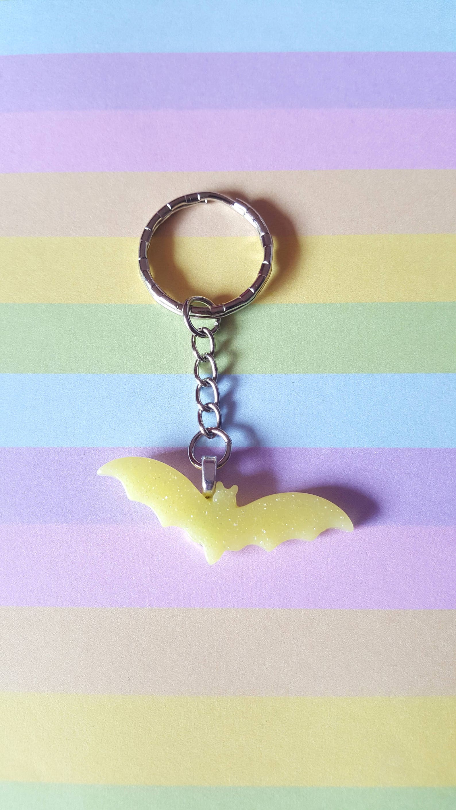 Glitter Bat Keyring Bat Keyring Bat Pendant Halloween - Etsy