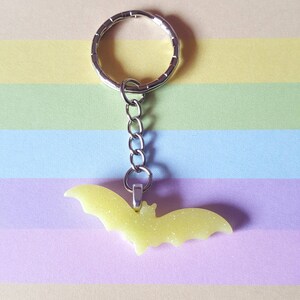 Glitter Bat Keyring, Bat Keyring, Bat Pendant, Halloween Keyring ...