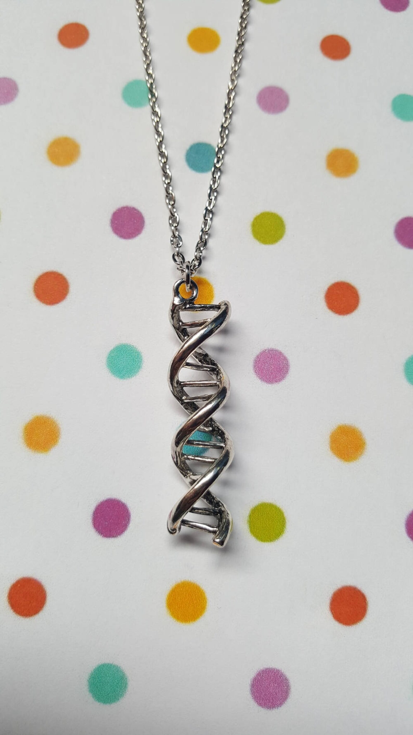 DNA helix necklace DNA helix pendant Pendant necklace | Etsy