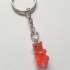 Gummy Bear Keyring, Gummy Bear Bag Charm, Sweet Keyring, Novelty ...